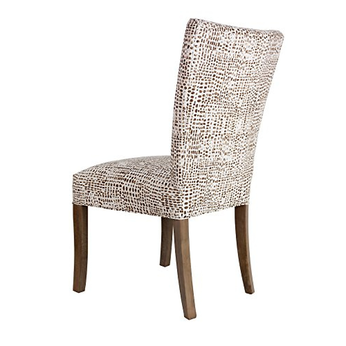Sole Designs The Julia Collection Contemporary Tufted Fabric Upholstered Wood Dining Chair, Set of 2, Sediment Brown