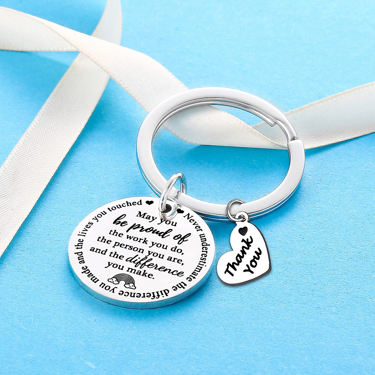 Thank You Gifts For Women Coworkers Friend Colleague Keychain Gift Leaving Gift Going Away Farewell Good Bye Retirement Thank You Appreciation Birthday Christmas Gifts For Women Men (May You Be Proud)