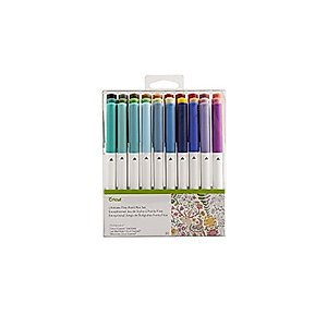 Cricut Ultimate Fine Point Pen Set, 0.4mm Fine Tip Pens to Write, Draw & Color, Create Personalized Cards & Invites, Use with Cricut Maker and Explore Cutting Machines, 30 Assorted Colored Pens