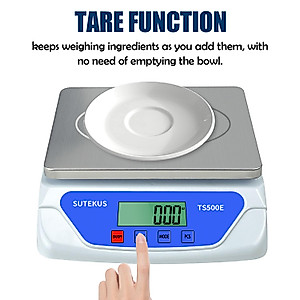 Sutekus 0.04oz to 55lbs Digital Scales Weigh Scale Kitchen Scale Precise Cooking Scale Multifunction Scales for Kitchen Home Postal