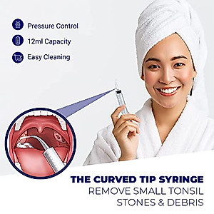 ORAVIX Tonsil Stone Removal Kit - Tonsil Stone Remover - Fast Painless Tonsillolith Remover Tool - Tonsil Cleaner - Fight Bad Breath - Tonsil Stone Removal - Oral Irrigator - Tongue Scraper - 7 Pieces