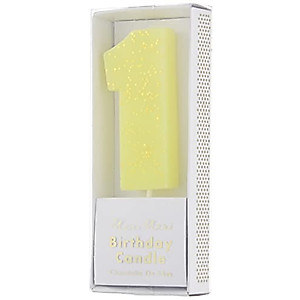 Meri Meri Yellow Number 1 Candle