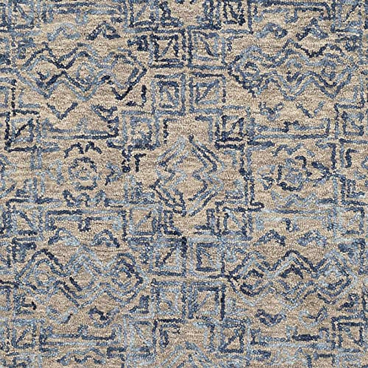 BoutiqueRugs Radisson Bohemian, Transitional Area Rug - Navy, Blue, Taupe - 8' x 10'