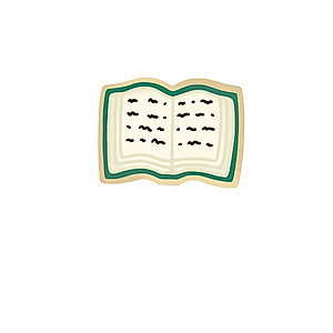 Open Book Cookie Cutter 3.75 Inch - Made in the USA – Foose Cookie Cutters Tin Plated Steel Open Book Cookie Mold