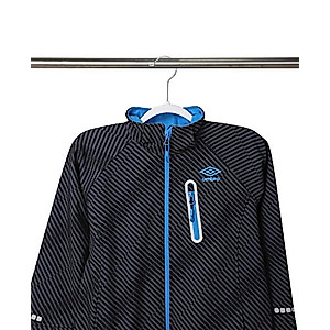 Finnhomy Heavy Duty 50 Pack Plastic Hangers, Durable Clothes Hangers with New Generation Non-Slip Pads,Space Saving Easy Slide Organizer for Bedroom Closet, Great for Shirts, Pants, White