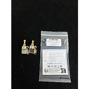 FLEOR 2pcs A250K Push Push Guitar Pots Short Copper Split Shaft Audio Taper Potentiometers