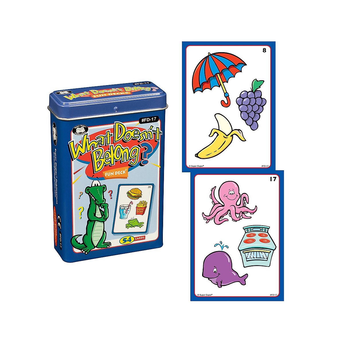 Super Duper Publications | What Doesn’t Belong? Fun Deck | Vocabulary and Classifying Skills Flash Cards | Educational Learning Materials for Children