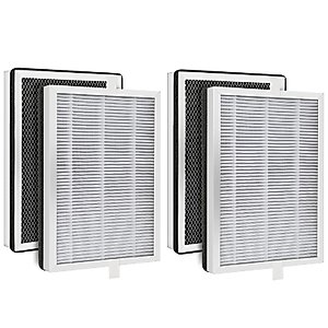 Yweller MA-25 H13 True HEPA Replacement Filter Compatible with MA-25-W1 MA-25-W2 MA-25-B1 MA-25-B2 MA-25-S1 MA-25-S2 MA-25R MA-25R-1 MA-25R-2 4Pack
