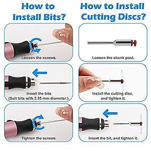 Topretty Electric Engraving Pen Kit, Cordless Rechargeable Grinding Pen with 35 Bits,Portable Mini Engraver Tools,DIY Rotary Etching Pen for Carving Glass Plastic Wood Ceramics Jewelry Manicure-Rose