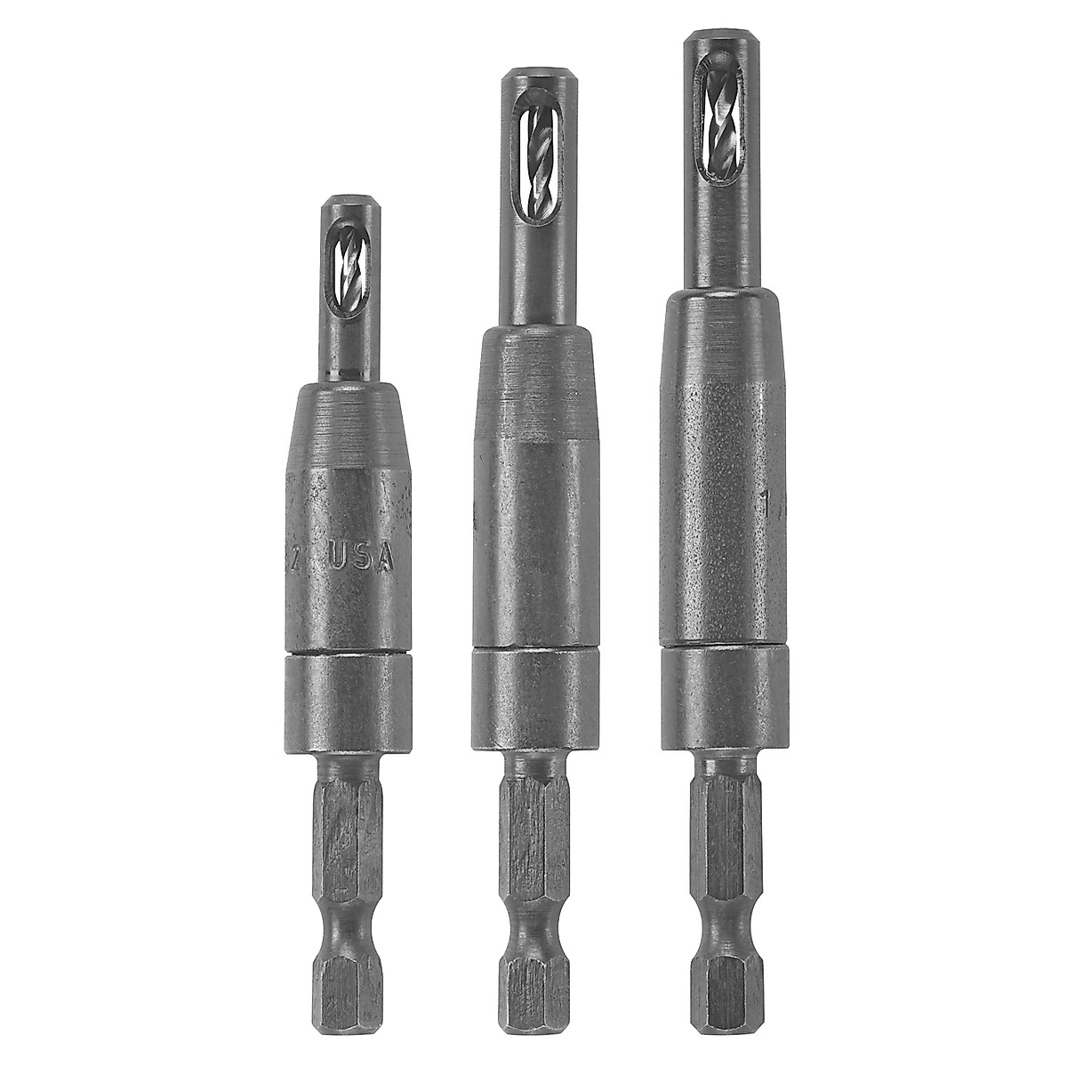 BOSCH Self-Centering Drill Bit Set + Impact Tough Quick Change Bit Holder