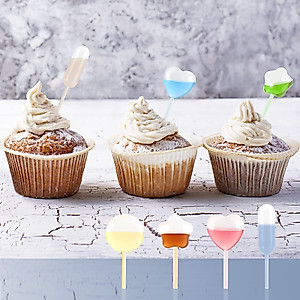 250PCS 4ml Cupcakes Pipettes, Food Grade Plastic Disposable Pipettes, Suitable for Chocolate or Strawberries Cupcakes, Ice Cream, Waffles, Chocolate Dessert