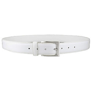 Gelante Men's Classic Dress Leather Belt G2064-White-M