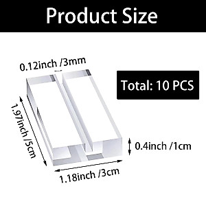REDANHA 14 Pcs Acrylic Sign Holders, Clear Acrylic Stands, Wedding Place Card Holders Table Number Stands, Card Display Stand for Photos Office Menu Meeting