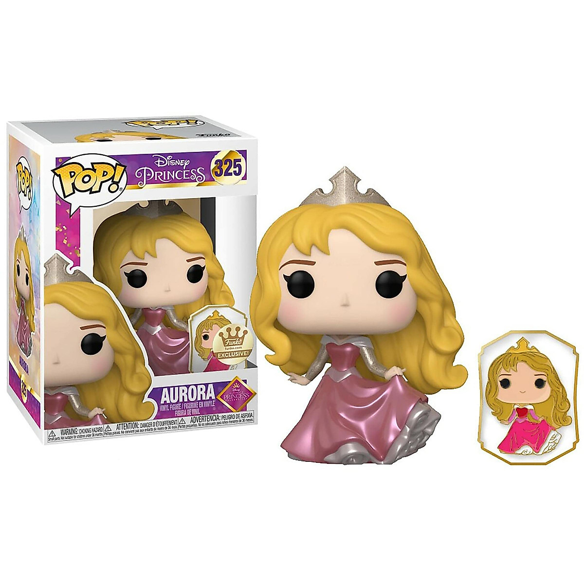 Disney Princess Funko POP Vinyl Figure | Aurora (Gold) with Pin
