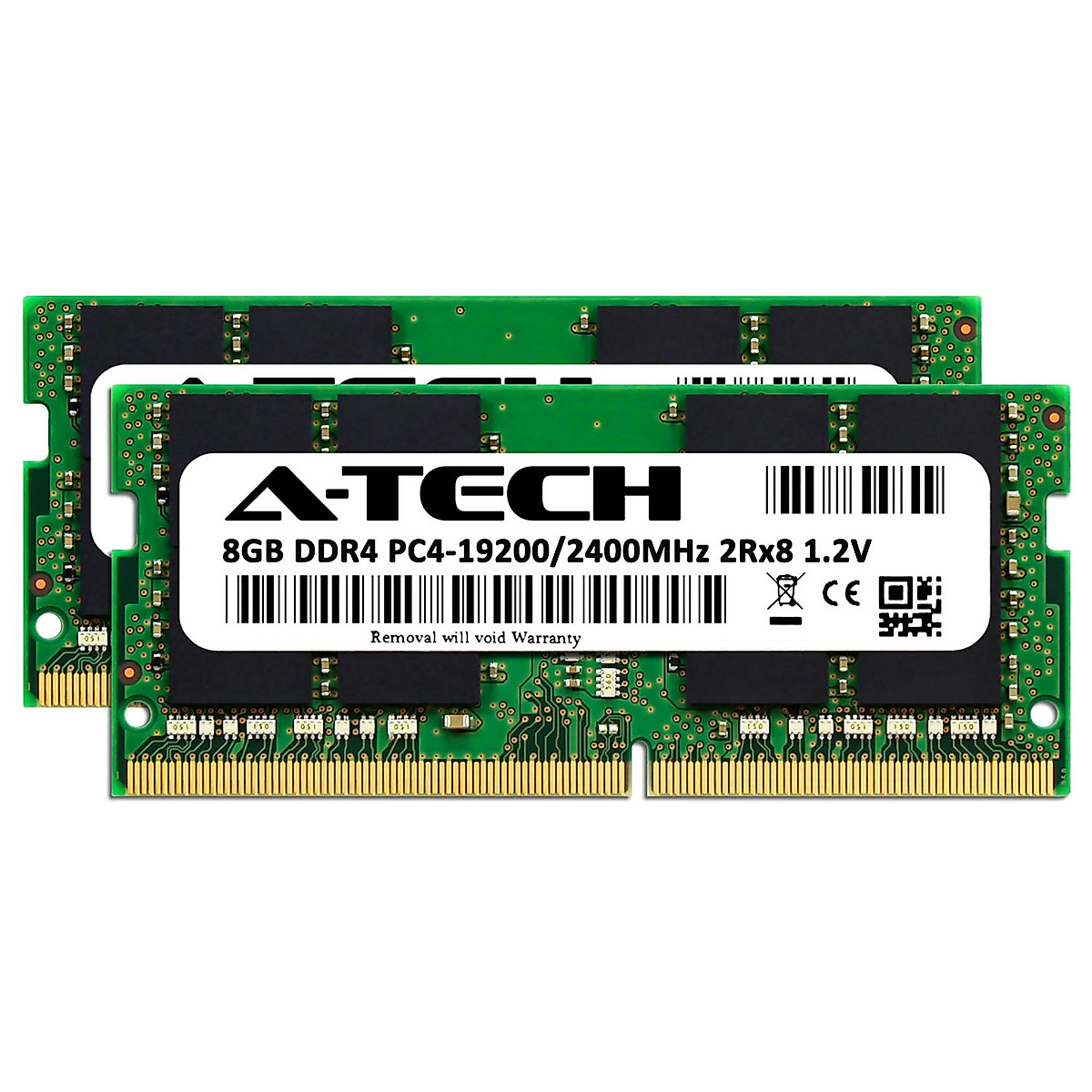A-Tech 16GB (2x8GB) DDR4 2400MHz SODIMM PC4-19200 2Rx8 Dual Rank 260-Pin CL17 1.2V Non-ECC Unbuffered Notebook Laptop RAM Memory Upgrade Kit
