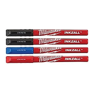Milwaukee 48-22-3165 4PK INKZALL Color Ultra Fine Point Pen