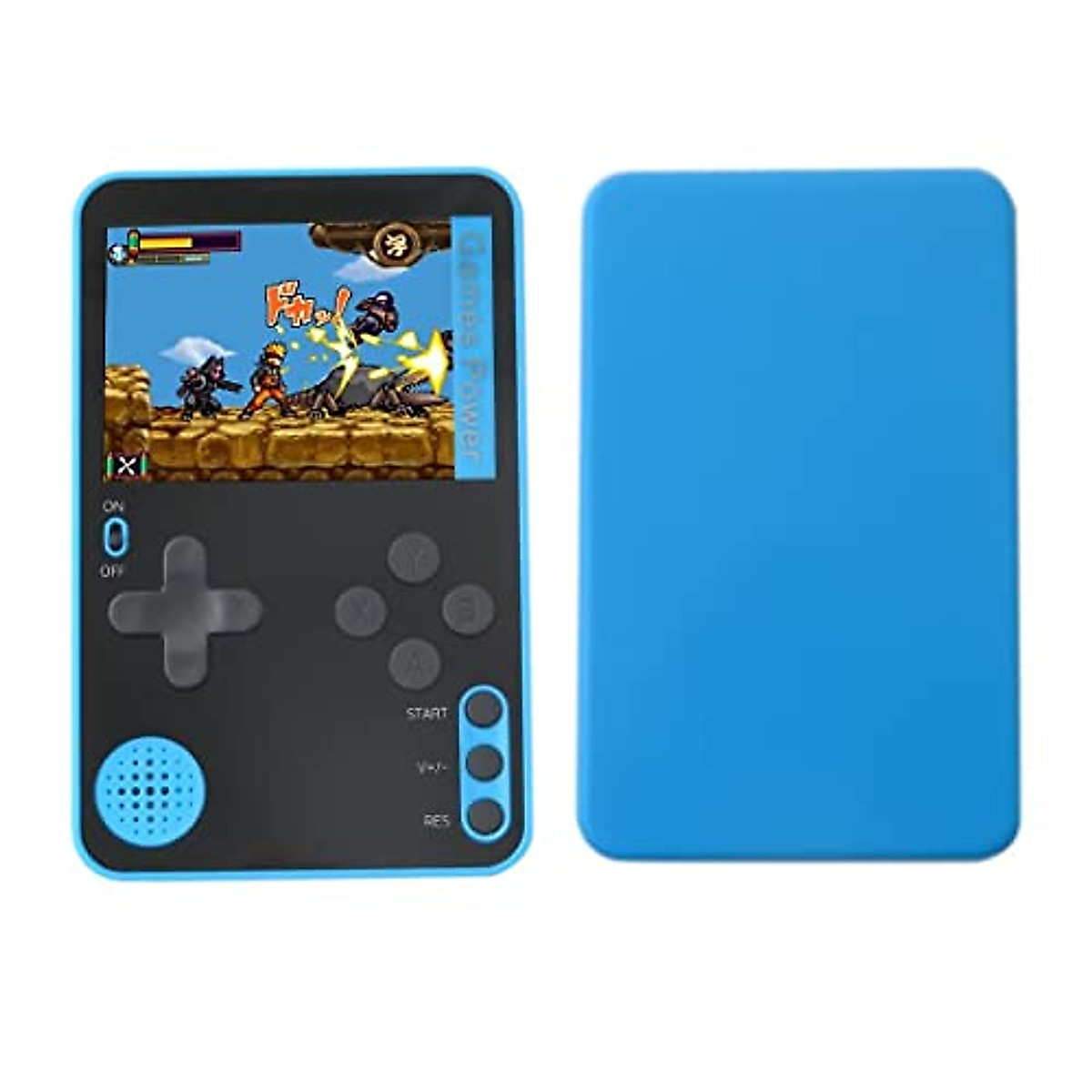 Qblahip Simple Arcade-Style Handheld Retro Video Game Console for Gameboy Built-in 500in1 Classic Games as Gift (Blue)