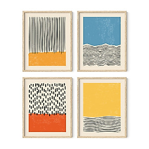 HAUS AND HUES Modern Abstract Prints Modern Prints Wall Art | Mid Century Modern Abstract Art Prints Posters, The Mid-Century Modern Home