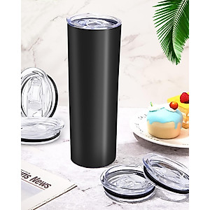 JELIEE 8 Pcs 20 oz Tumbler Replacement Lids Skinny Replacement Lids Spill Proof Splash Resistant Covers Replacement Classic Stainless Steel Tumblers lids fit for More Tumbler Cups