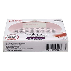 Kiss Ever-Ez Trio Lashes Medium Combo (6 Pack)