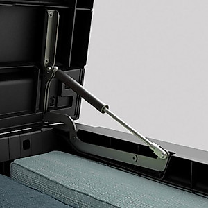 Generic 165-Gallon Versatile Weatherproof, Resin Deck Storage Container, Box Outdoor Patio Garden Furniture, Graphite