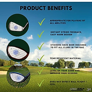 (Upgraded) Golf Impact Tape 315Pcs,Golf Stickers, Impact Tape, Golf face Tape. Golf Tape, Impact Labels Golf, Golf Tape Club face, Golf Strike Tape