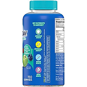 ONE A DAY Teen for Him Multivitamin Gummies Supplement with Vitamins A, C, E, B3, B6, B12, Calcium, and Vitamin D, 150 Count