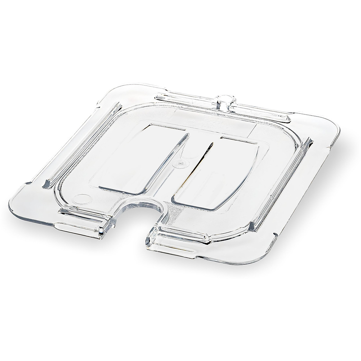 Carlisle FoodService Products 10311U07 StorPlus Sixth Size Polycarbonate Universal Handled Notched Food Pan Lid, Clear
