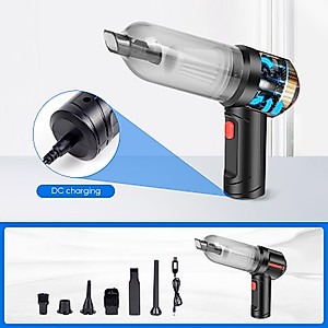 MIRAKLASS Electric Duster, Mini Vaccum, Wireless Handheld Car Vacuum Cleaner, Air Duster Vacuum, Computer Vacuum, Pc Vacuum, Wireless Car Vacuum, Auto Vacuum Cleaner for Car