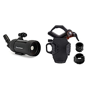 Celestron 52268 C90 Mak Spotting scope (Black) with Universal Smartphone Adapter
