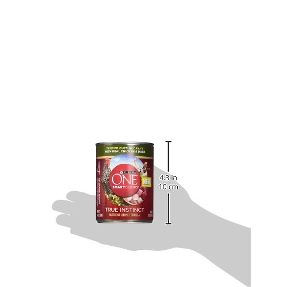 Purina ONE High Protein Wet Dog Food True Instinct Tender Cuts in Dog Food Gravy With Real Chicken and Duck - (Pack of 12) 13 oz. Cans