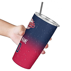 Custom Car Tumbler,Tumblers Stainless Steel 20.8oz,Personalized Baseball Cup,Sports Travel Coffee Mug,Customized Presents Gifts for Mother's Day Friends Fan Players Coach Lovers,Custom Number and Name