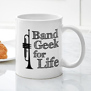 CafePress Trumpet Band Geek Mug Ceramic Coffee Mug, Tea Cup 11 oz