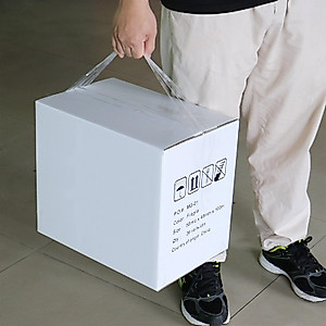 3 Inch Wide Clear Packing Tape with Dispenser,2.4 Mil x 55 Yards Heavy Duty Packaging Tape Refill for Shipping,Industrial Grade,Urtal Strong Boxing Tape for Moving,Mailing and Storages