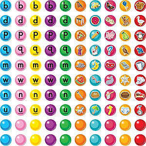 Really Good Stuff - 165642 Letter Reversal Gumball Game - 2 to 4 Players