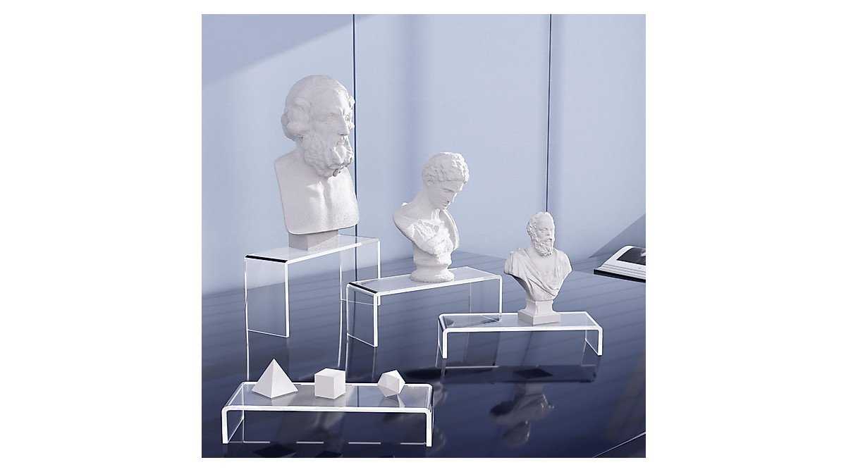 Clear Acrylic Display Risers (6 Pcs) - Display Collectibles & More!