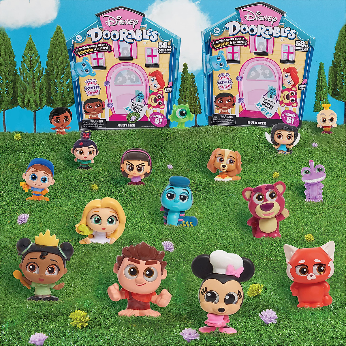 Disney Doorables Multi Peek, Series 8 Featuring Special Edition Scented Figures, Styles May Vary, Officially Licensed Kids Toys for Ages 5 Up by Just Play