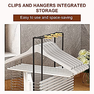 MISNODE Clothes Hanger Holder Hanger Organizer 7x6x11 inch Carbon Steel Hanger Storage Hanger Rack Hanger Caddy for Laundry Dry Cleaning Room