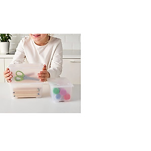 Ikea Box with Lid, Transparent17x10 cm (6 ¾x4") Pack of 3 Piece