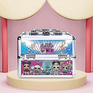 L.O.L Surprise! Townley Girl Train Case Cosmetic Makeup Set Includes Lip Gloss, Eye Shimmer, Nail Polish, Hair Accessories & More! for Kids Girls, Ages 3+ Perfect for Parties, Sleepovers & Makeovers