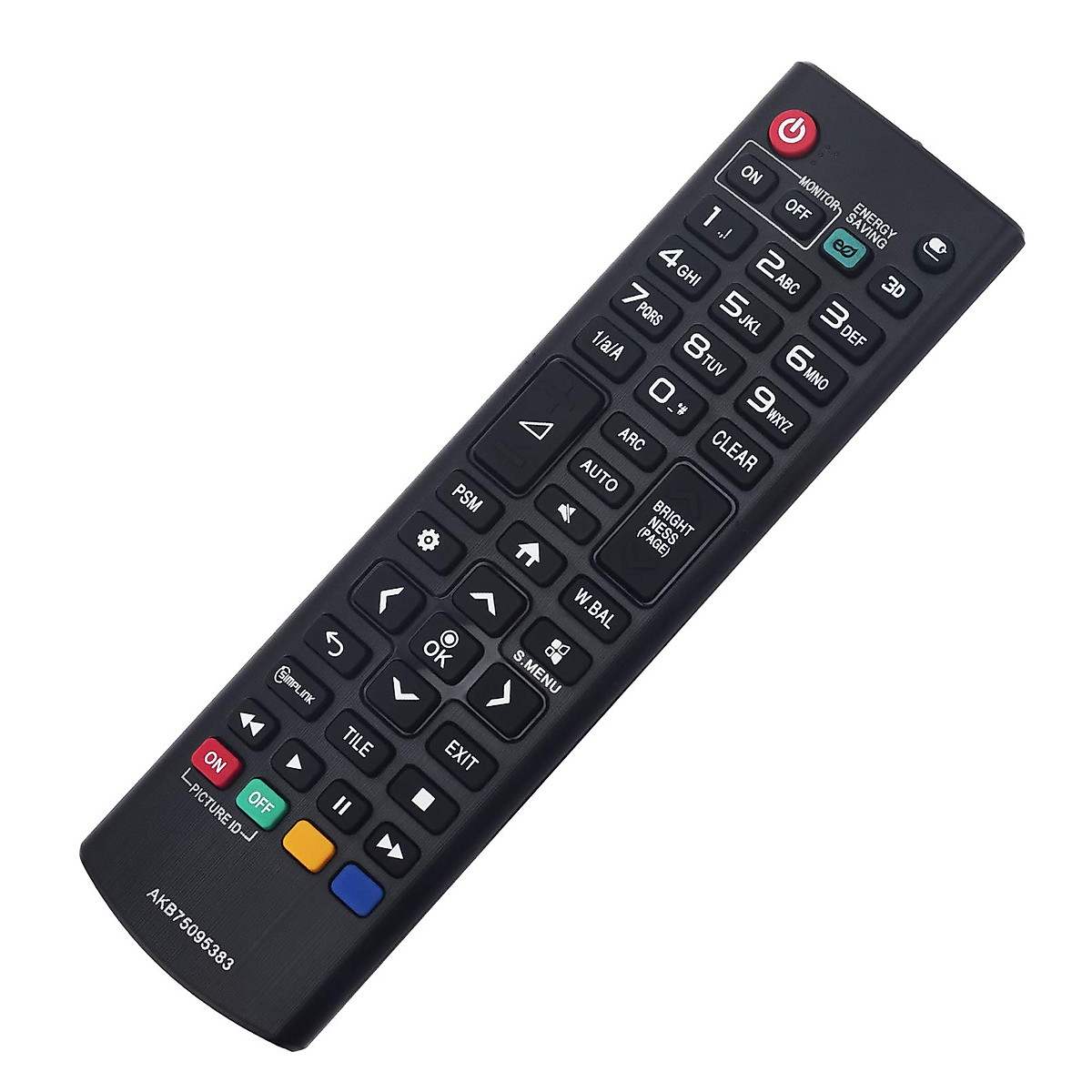 WINFLIKE AKB75095383 Remote Replace for LG 32SM5KD 43SM5KD 49SM5KD 65SM5KD 43SM3D 49SM3D 55SM3D 43SM5D 49SM5D 32SM5D 65SM5D 55SM5D 43SH7PE 55SH7PE 49SH7PE 43SL5E 55SL5PE 49SL5PE 55SL5E 49SL5E 49SE3KE