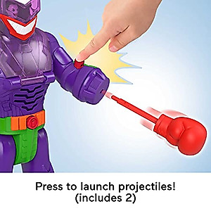 Imaginext DC Super Friends The Joker Insider & Laffbot 12-Inch Robot with Lights & Sounds Plus Figure for Ages 3+ Years
