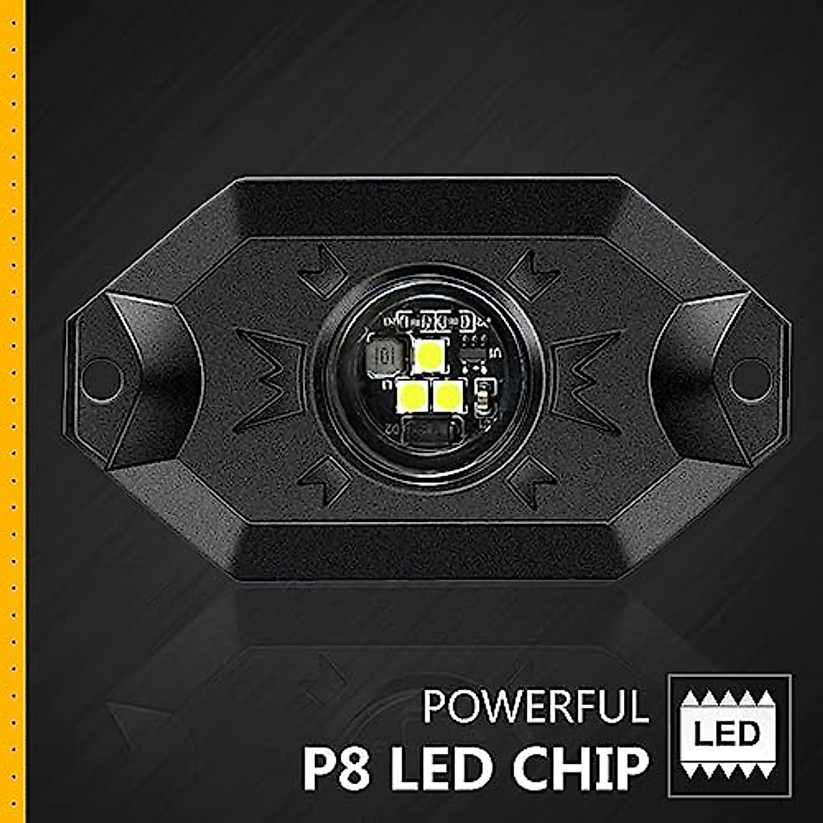 Hovano LED Rock Lights Green 20Pods Waterproof LED Neon Underglow Light for Truck Car ATV UTV SUV Off Road Boat High Power Under Body Glow Trail Rig Lamp (Green)