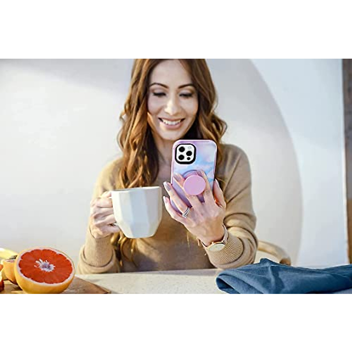 OtterBox + POP Case for Apple iPhone 12 / Apple iPhone 12 Pro - White Marble