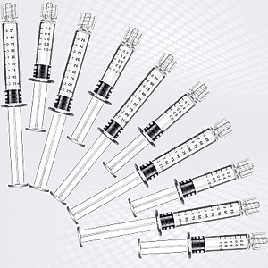 1 ml 2.25 ml Borosilicate Glass Syringe Anti Leak Heat Resistant Accurate Measuring Syringe for Oils Feeding Glue