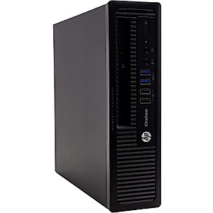 HP Elitedesk 800 G1 USFF, Intel i7-4770s up to 3.9 GHz, 16GB RAM, 240GB SSD, DVD, Windows 10 Professional 64 Bit (Renewed)