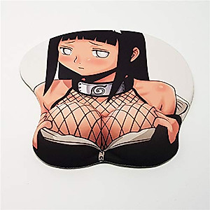 Anime Gaming Mousepad 3D Wrist Rest Desk Mat Cartoon Mouse Pad Soft Silicon Gel Mouse Mat Anti-Slip Office Mat Desk Pad with Wrist Support