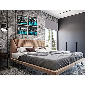 JiazuGo Wall Decorations Chicago Boston Los Angeles Brooklyn Bridge Skyline Canvas Art Black White USA New York City Pictures Teal Turquoise Lake Water Building Cityscape Home Living Room Office
