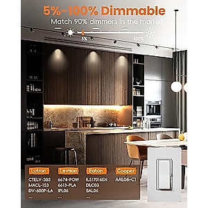 Sunlake 12 Pack Recessed Lighting 4 inch, Ceiling Lights 5 in 1, Canless Ultra Thin LED 5CCT Dimmable 2700K/3000K/3500K/4000K/5000K Selectable, 650 Lumens, 10W=65W Eqv, ETL, Energy Star Certified