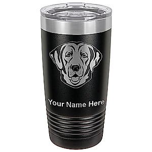 LaserGram 20oz Vacuum Insulated Tumbler Mug, Chesapeake Bay Retriever, Personalized Engraving Included (Black)